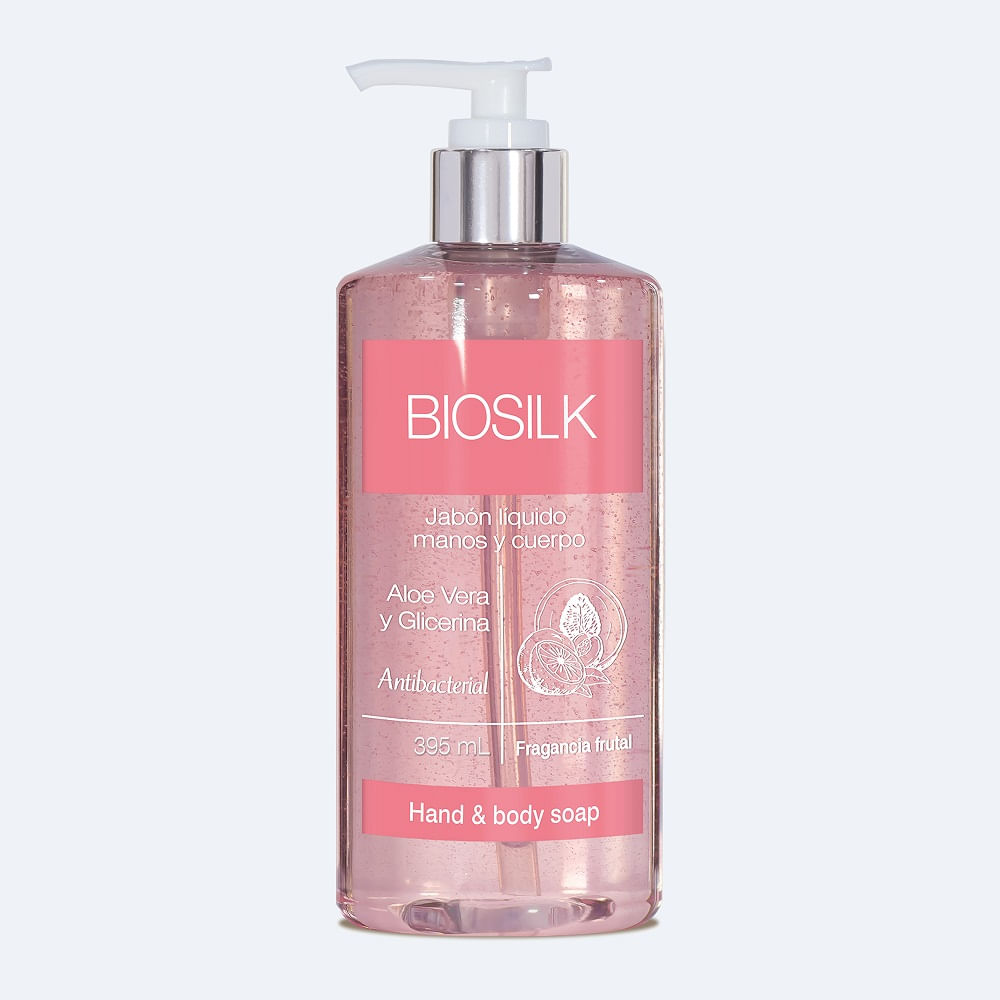Jabón liquido manos y cuerpo frutal x 395 ml - Biosilk