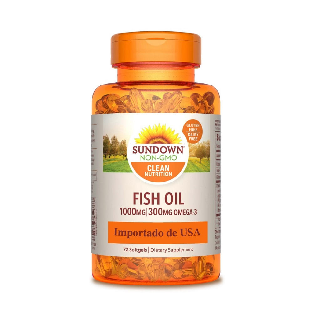 Sundown Fish Oil Omega 3 x 72 Uds