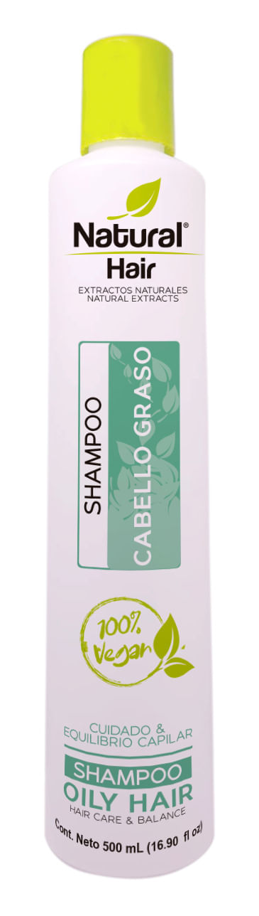 Shampoo Natural Hair Cabello Graso Caja 500 Ml
