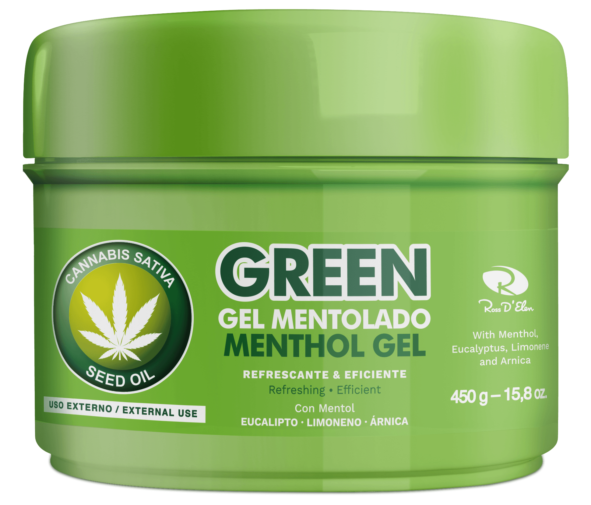 Gel Green Mentolado x 450 gr